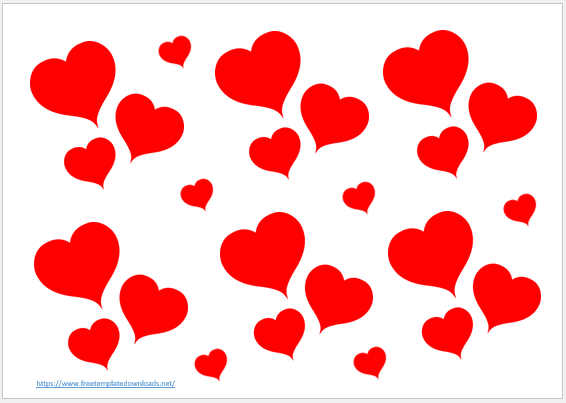10 Free Printable Heart Templates - Free Template Downloads