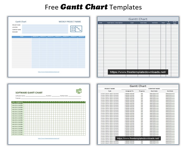 Free Gantt Chart Templates - Free Template Downloads
